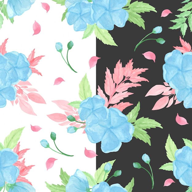 Vibrant Floral Pattern with Contrasting Backgrounds | Jiffy Designs