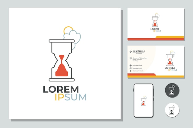 Elegant Hourglass Logo with Vibrant Color Accents | Jiffy Designs