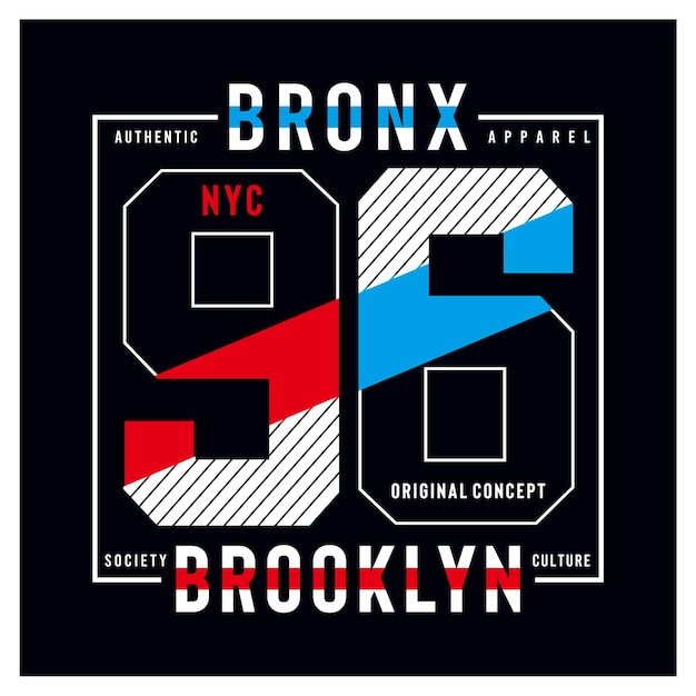 Iconic Bronx and Brooklyn Geometric Graphic Design | Jiffy Designs