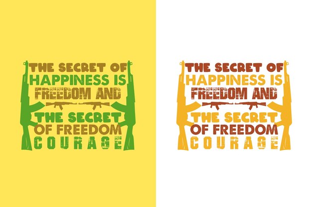 Vibrant Text Art Celebrating Freedom and Courage | Jiffy Designs
