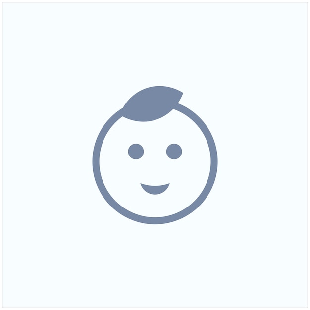 Playful Smiling Face Icon with Friendly Expression | Jiffy Designs