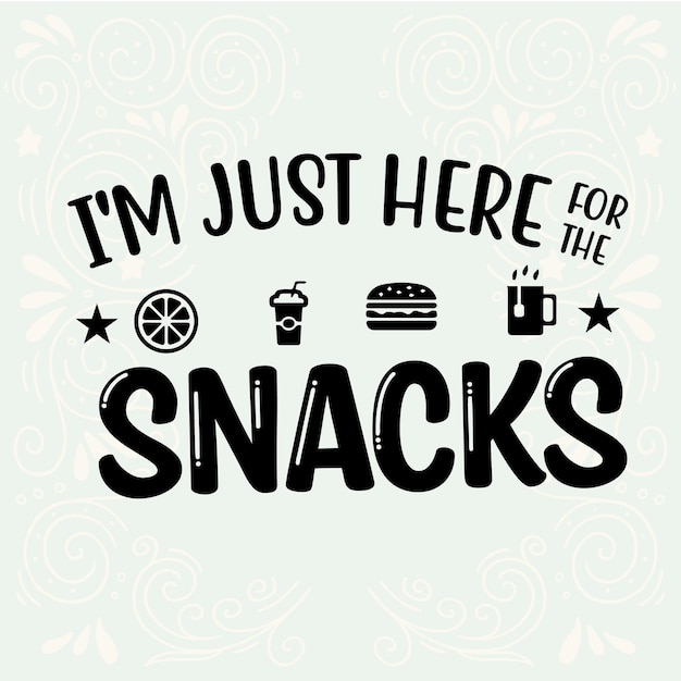Iconic Snack-Themed Graphic with Playful Typography | Jiffy Designs