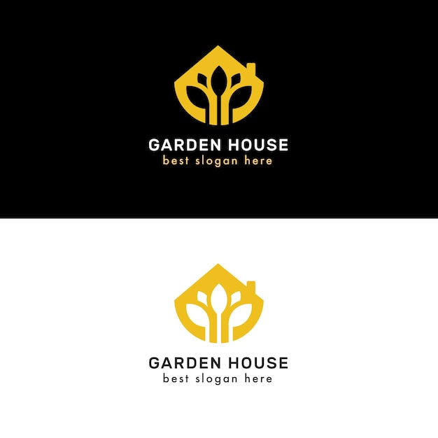 Elegant Floral Emblem for Garden House Brand Identity | Jiffy Designs