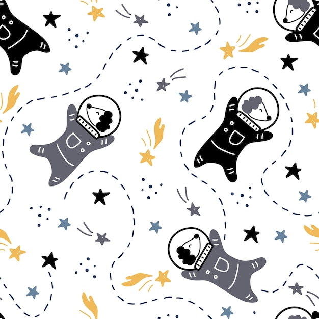 Playful Astronaut Space Motif with Celestial Accents | Jiffy Designs