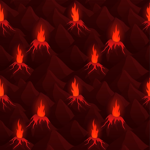 Vibrant Volcanic Eruption Pattern for Passionate Designs | Jiffy Designs