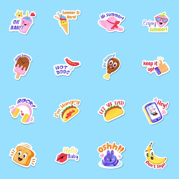 Vibrant and Expressive Emoji-Inspired Sticker Collection | Jiffy Designs