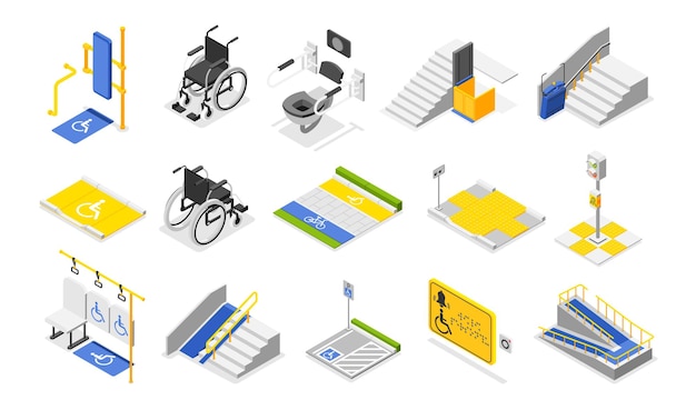 Diverse Accessibility Icons Depicting Inclusive Environments | Jiffy ...