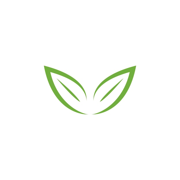 Vibrant Green Leaf Emblem with Organic Curves | Jiffy Designs