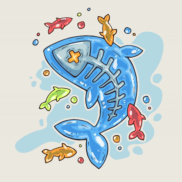 Vibrant Underwater Shark Design with Colorful Fish | Jiffy Designs