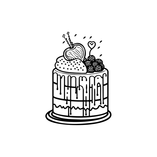 Delightful Birthday Cake with Heart-Shaped Topper | Jiffy Designs
