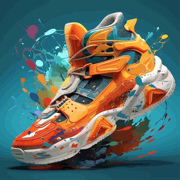 Vibrant and Dynamic Futuristic Sneaker Design | Jiffy Designs