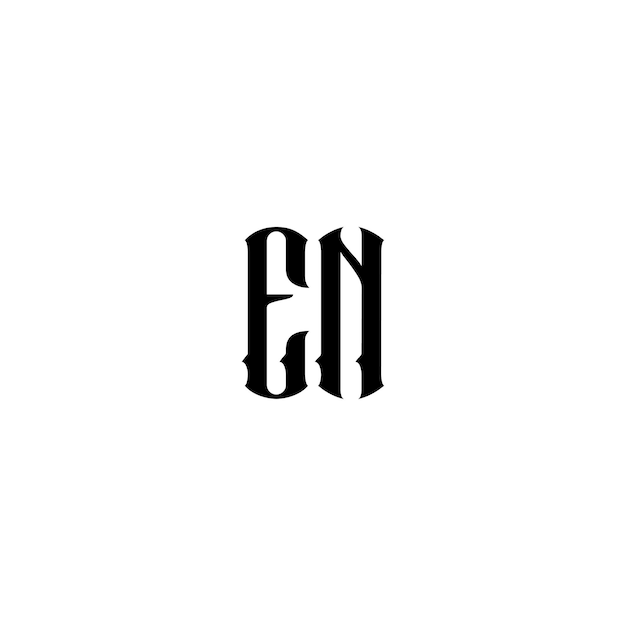 Striking Monogram Design with Elegant Gothic Flair | Jiffy Designs