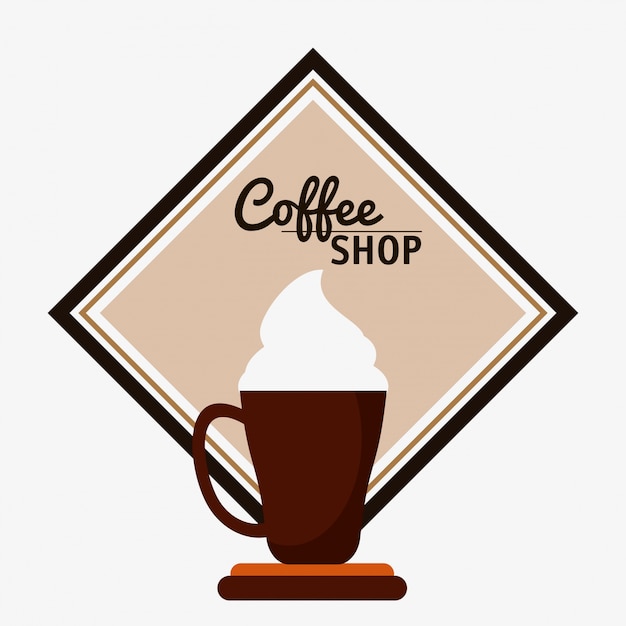 Iconic Coffee Shop Logo with Stylized Cup Design | Jiffy Designs