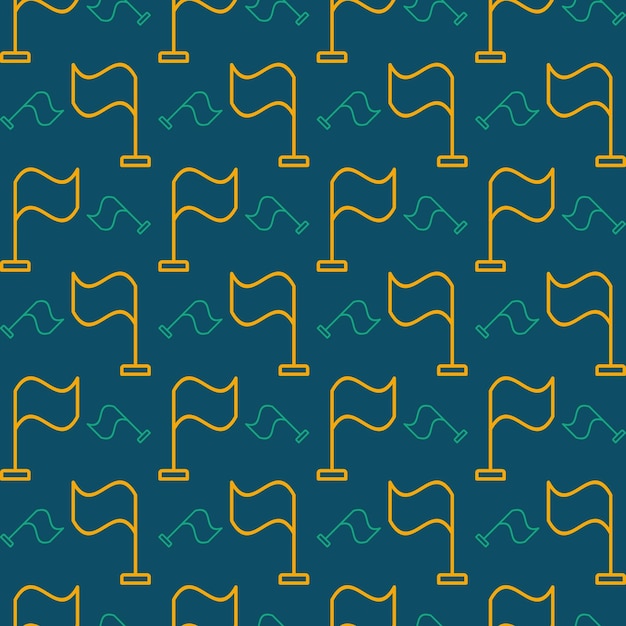 Whimsical Wavy Flags on Teal Backdrop | Jiffy Designs