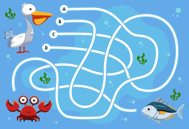 Delightful Underwater Maze Adventure with Playful Sea Creatures | Jiffy ...