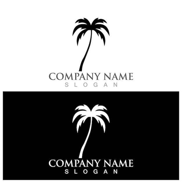 Iconic Palm Tree Silhouette Captures Tropical Essence | Jiffy Designs