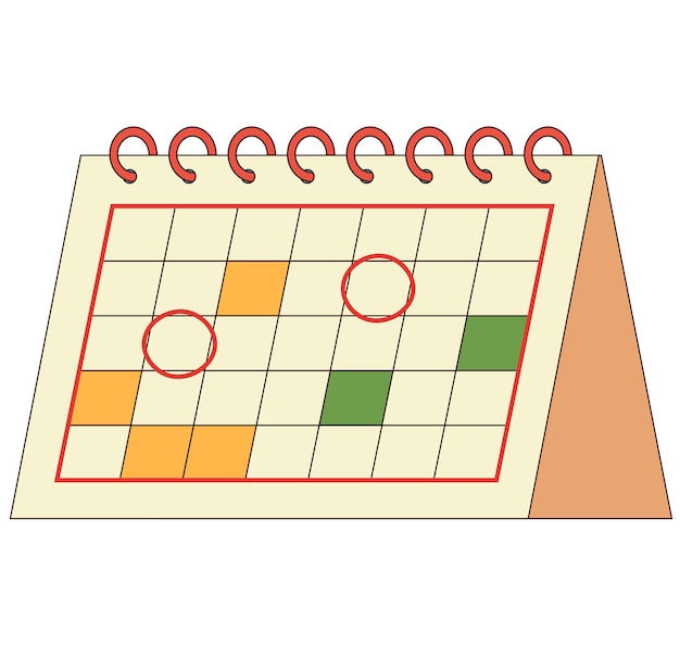 Vibrant Calendar Template with Geometric Shapes | Jiffy Designs