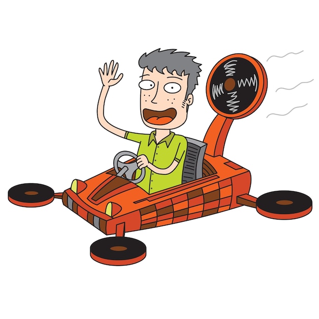 Thrilling Cartoon Character Races in Whimsical Go-Kart | Jiffy Designs