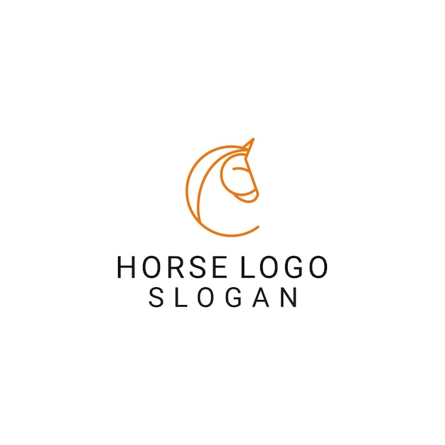Elegant Equine Emblem: Sleek Horse Logo with Minimalist Charm | Jiffy ...
