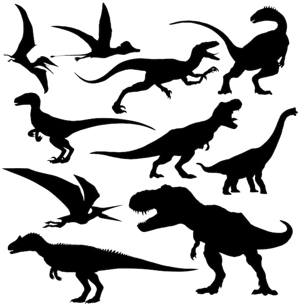 Majestic Dinosaur Shadows: A Prehistoric Silhouette Showcase | Jiffy ...