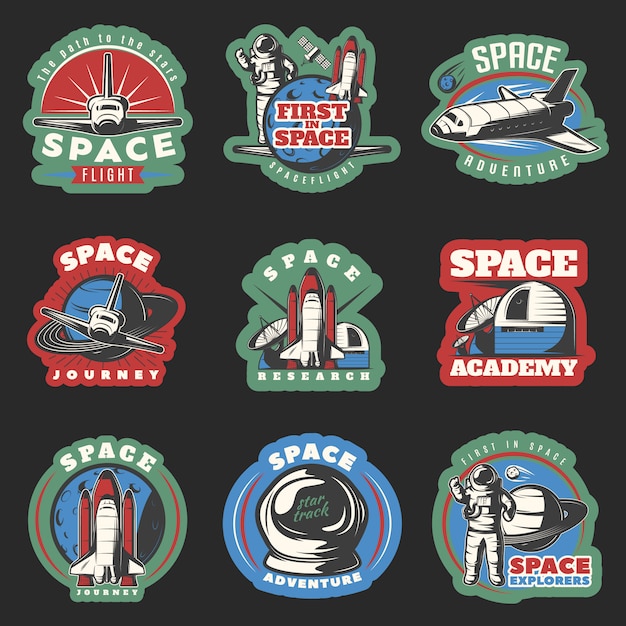 Vibrant Space-Themed Graphic Collection with Diverse Imagery | Jiffy ...