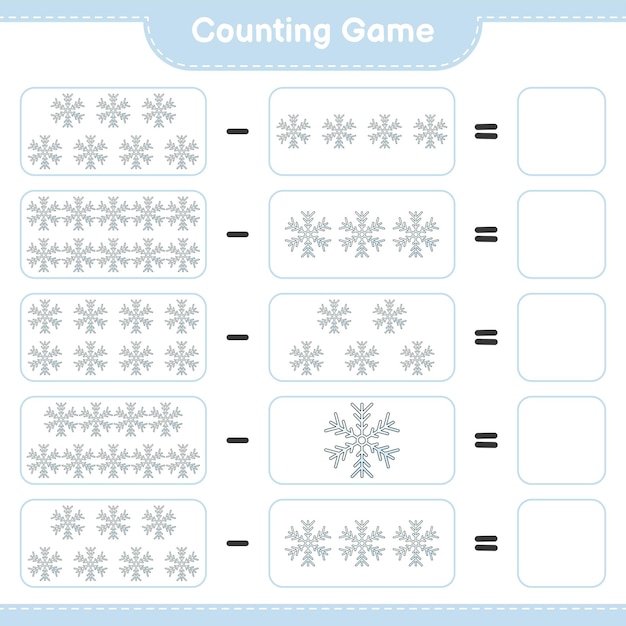 Counting Winter Snowflakes: A Fun Math Activity | Jiffy Designs