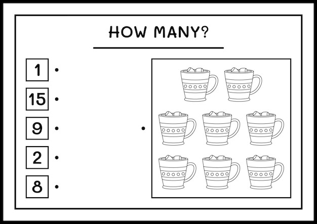 Counting Cups: A Fun Visual Puzzle | Jiffy Designs