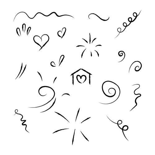 Hand Drawn Vector Doodle Vector Set Of Different Doodles. Hand Drawn ...