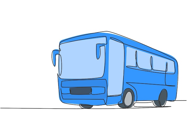 Vibrant Blue City Bus with Sleek Design | Jiffy Designs