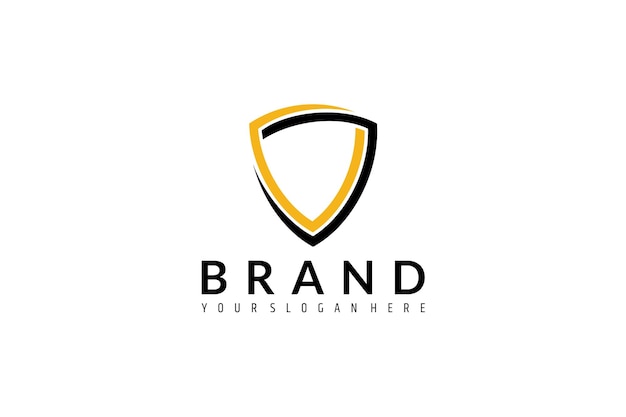 Striking Shield-Shaped Logo with Bold Black and Gold Accents | Jiffy ...