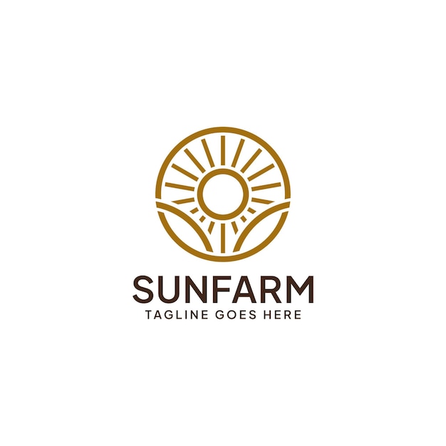 Radiant Sun Emblem with Sleek Minimalist Design | Jiffy Designs