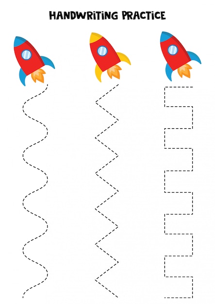 Blast Off with Rocket Handwriting Practice | Jiffy Designs
