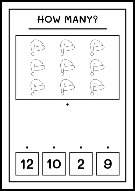 Counting Santa Hats in a Fun Visual Puzzle | Jiffy Designs