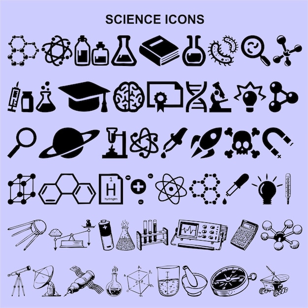 Comprehensive Collection of Science and Research Symbols | Jiffy Designs
