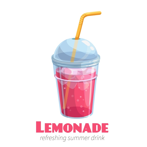 Refreshing Lemonade Drink in Transparent Cup | Jiffy Designs