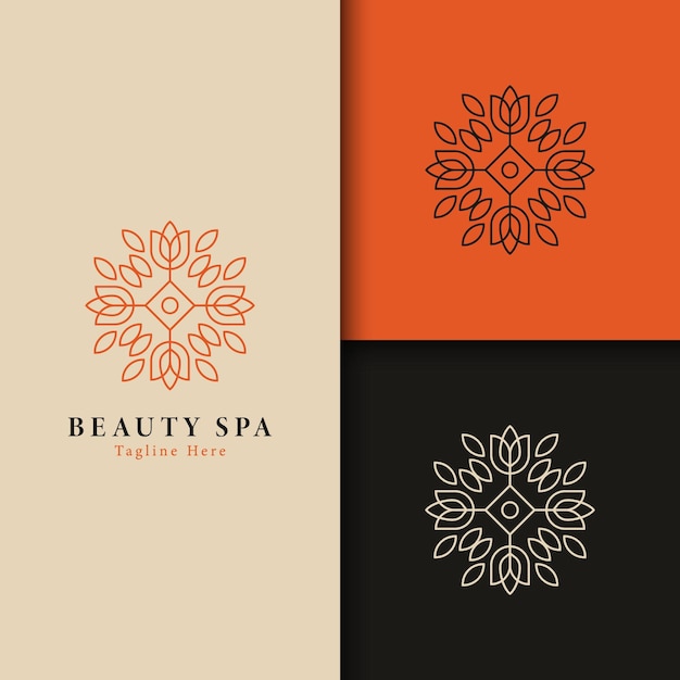 Elegant Floral Motifs Adorn the Beauty Spa Branding | Jiffy Designs