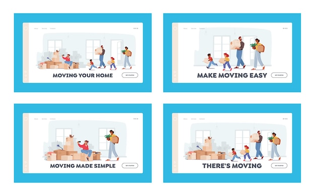 Illustrated Collection of Moving and Relocation Concepts | Jiffy Designs