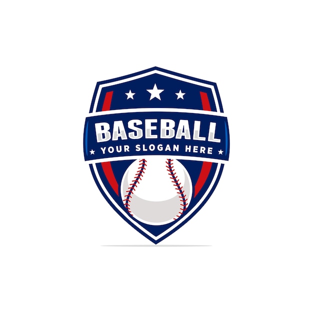 Patriotic Baseball Shield with Customizable Slogan | Jiffy Designs