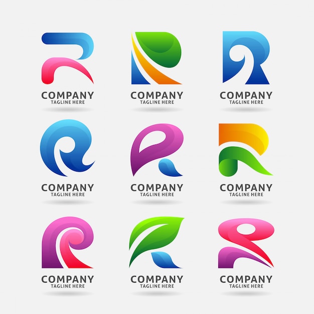 Vibrant, Dynamic Logos with Playful Letter Shapes and Gradients | Jiffy ...