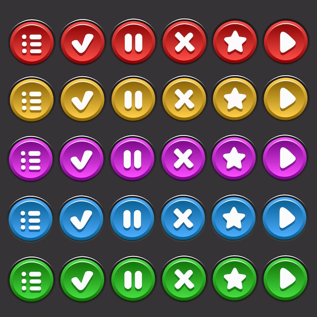 Vibrant Collection of Versatile User Interface Buttons | Jiffy Designs