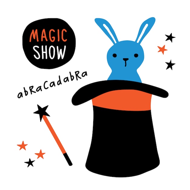 Whimsical Magic Show with Mischievous Rabbit and Wand | Jiffy Designs