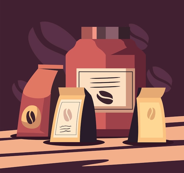 Artful Coffee Packaging Design with Bold Shapes and Colors | Jiffy Designs