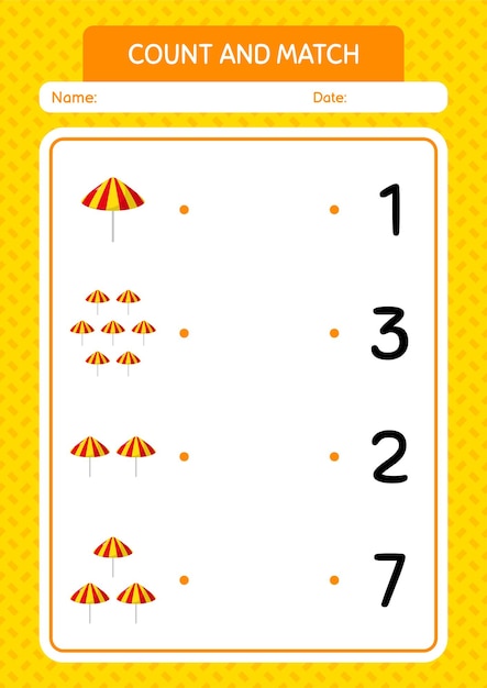 Vibrant Umbrella Counting Activity for Kids | Jiffy Designs