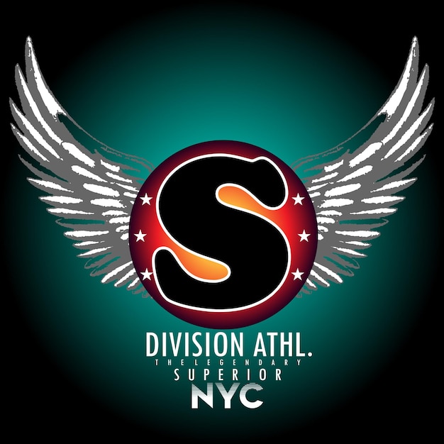 Majestic Winged 'S' Logo for Division Athl. Superior NYC | Jiffy Designs