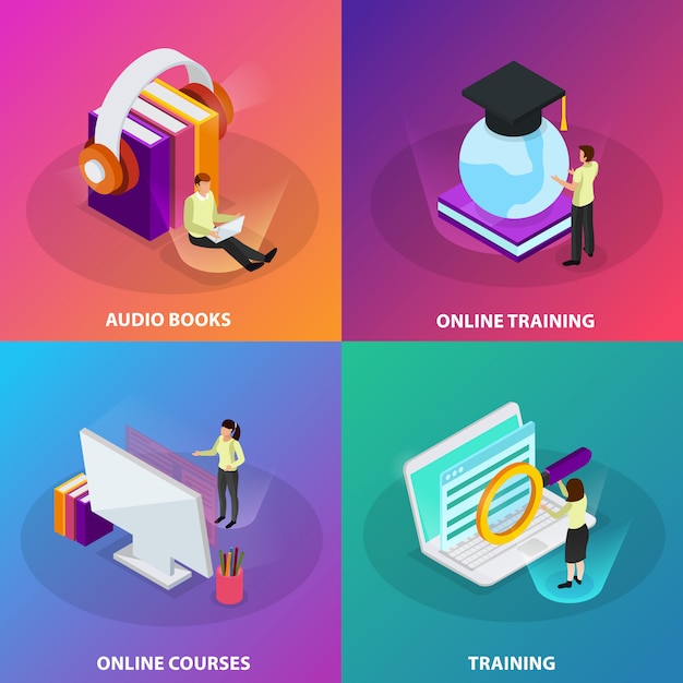 Vibrant Illustrations of Modern Education and Learning Experiences ...