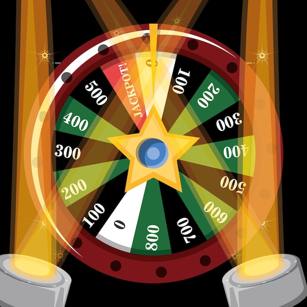 Vibrant Spinning Wheel of Fortune on Stage | Jiffy Designs