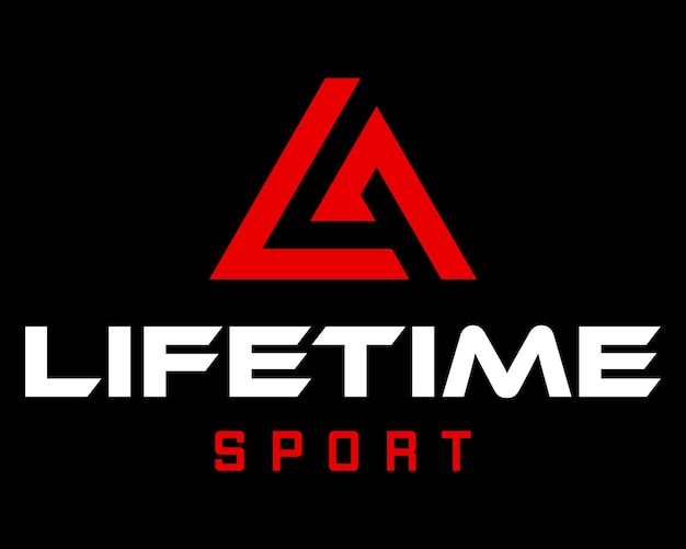 Striking Red and Black Lifetime Sport Logo | Jiffy Designs