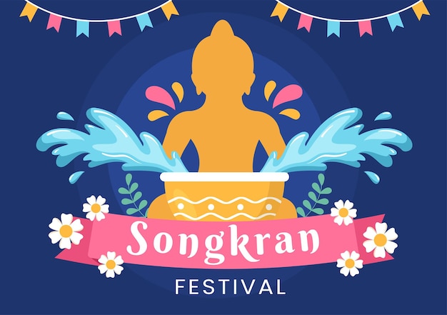 Vibrant Songkran Festival Celebration with Floral Decor | Jiffy Designs
