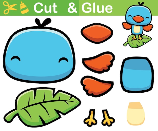 Charming Blue Bird Cut-and-Glue Craft Kit | Jiffy Designs