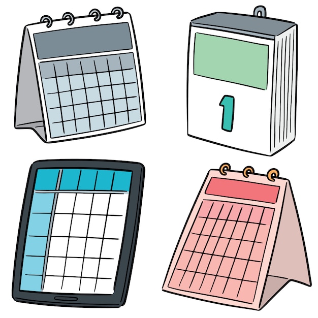 Vibrant Calendar Collection: Versatile Design Elements for Diverse ...